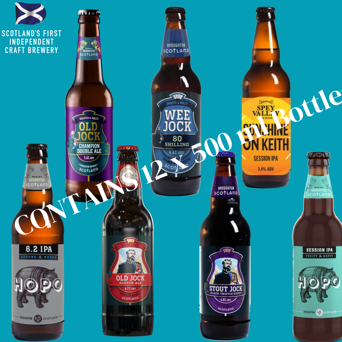 Taste of Scotland Beer Box 500 ml x 12 bottles