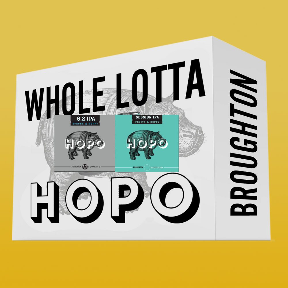 Whole Lotta Hopo Scottish Craft Beer Selection (8 x 500ml Bottles)